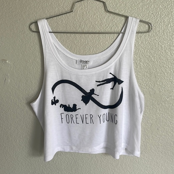 Disney | Tops | Forever Young Freshtops Crop Top Disney Peter Pan ...